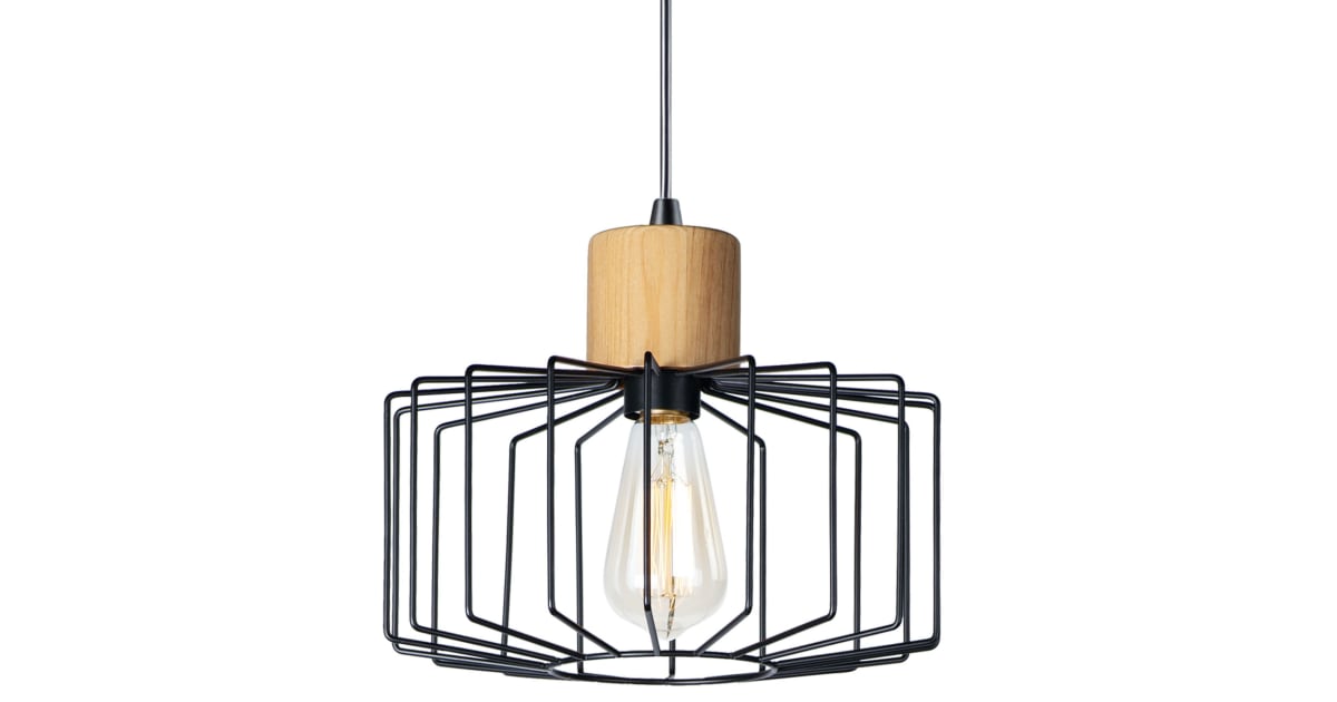 Maxim 10068BKNWD Bjorn Single Light 12" Wide Pendant | Ferguson Home