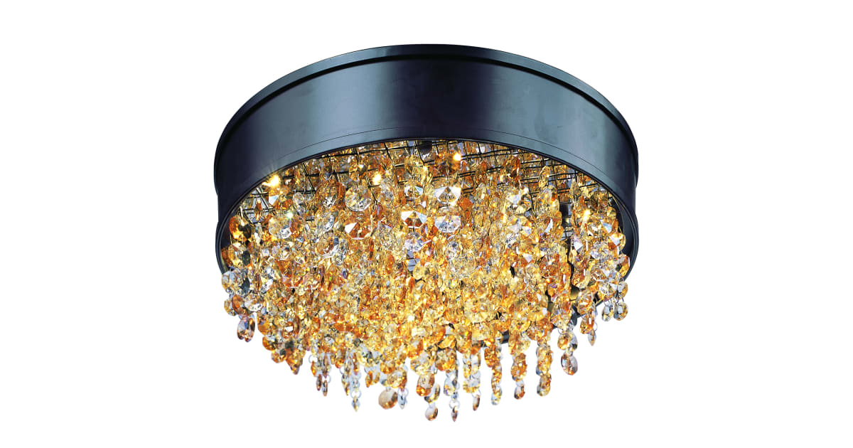 Maxim 39650SHBZ Mystic 16" Wide LED Crystal Ceiling Light | Ferguson Home