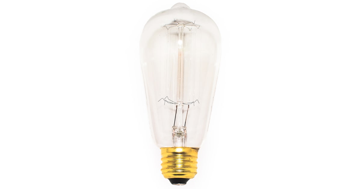 Maxim BI40ST58CL120V Accessories Vintage 40 Watt ST58 Medium Base Bulb ...