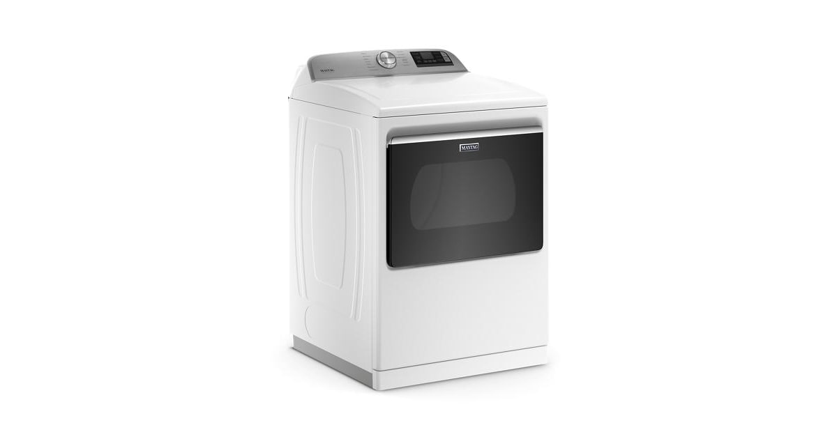 Maytag MED7230HW 27 Inch Wide 7.4 Cu. Ft. Energy Star Rated Electric ...