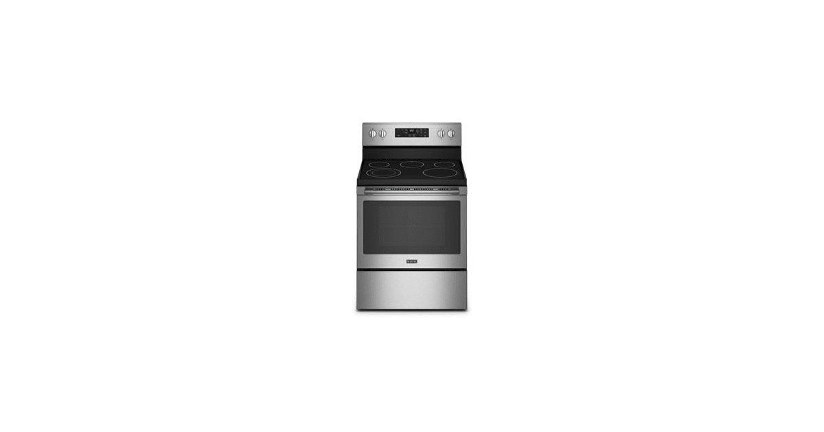 Maytag MER4600LS 30 Inch Wide 5.3 Cu. Ft. Free Standing Electric Range ...