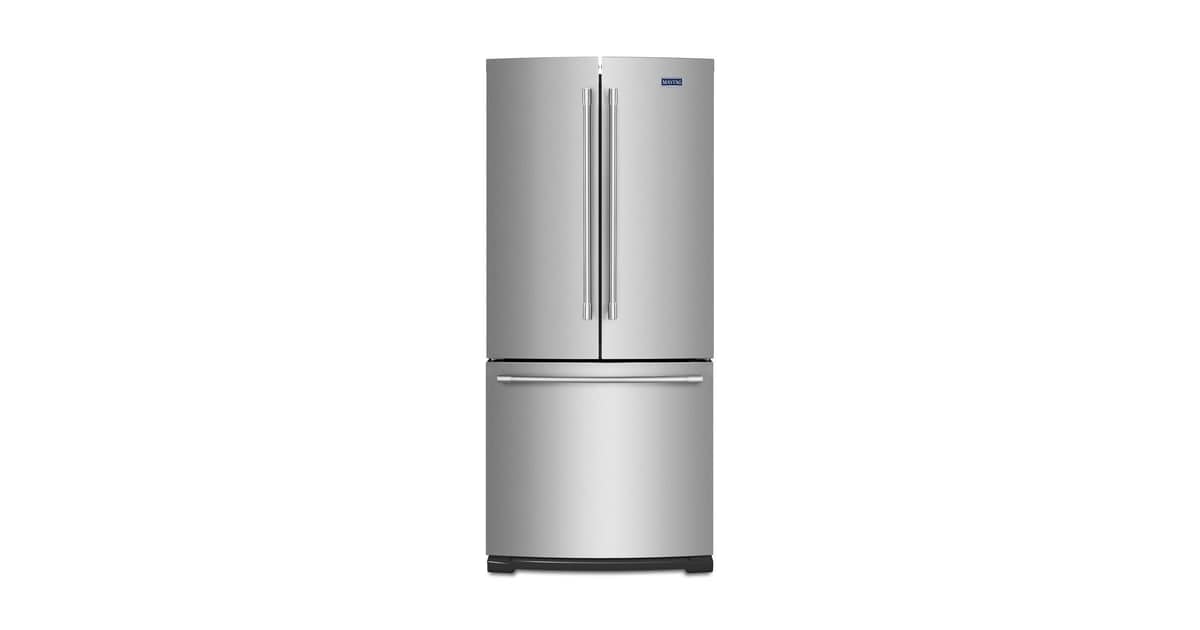 Maytag MFF2055FRZ 30 Inch Wide 19.68 Cu. Ft. French Door Refrigerator ...