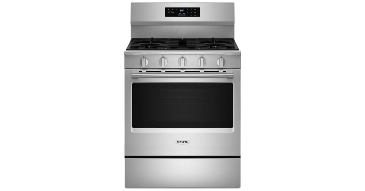 Maytag MFGS6030RZ 30 Inch Wide 5 Cu. Ft. Free Standing Fingerprint ...