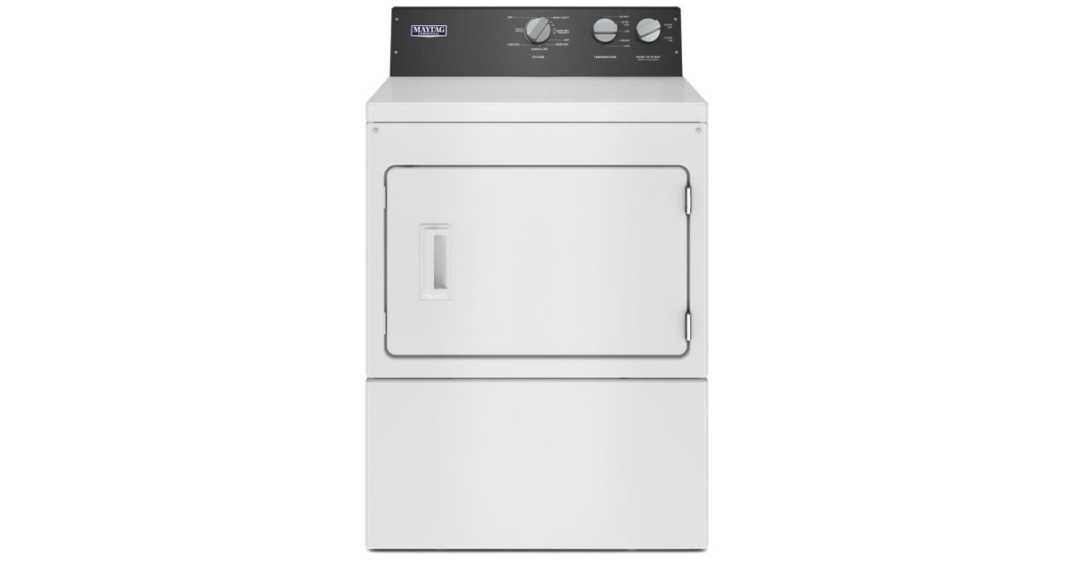 Maytag MGDP585GW 27 Inch Wide 7.4 Cu. Ft. Gas Dryer with Commercial ...
