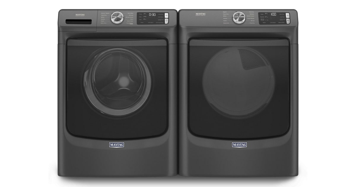 Maytag MHW6630MBK-MGD6630MBK 27 Inch Wide 4.8 Cu. Ft. Washer and 27 ...