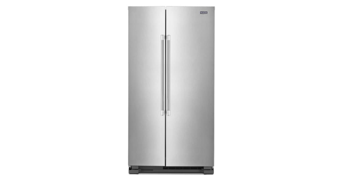Maytag MSS25N4MKZ 36 Inch Wide 24.9 Cu. Ft. Side By Side Refrigerator ...
