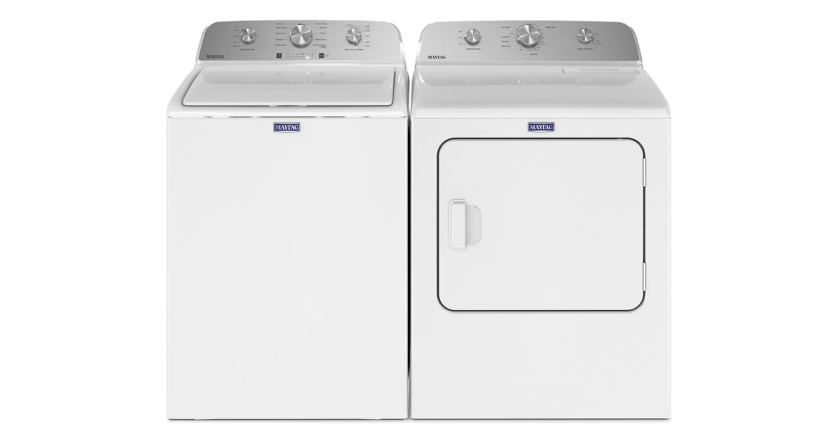 Maytag MVW4505MW-MED4500MW 28 Inch Wide 4.5 Cu. Ft. Washer and 29 Inch ...