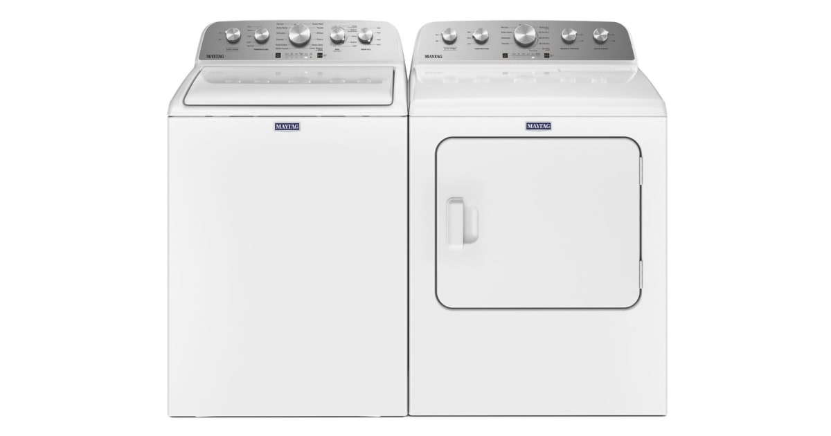 Maytag MVW5035MW-MGD5030MW 28 Inch Wide 4.5 Cu. Ft. Washer and 29 Inch ...