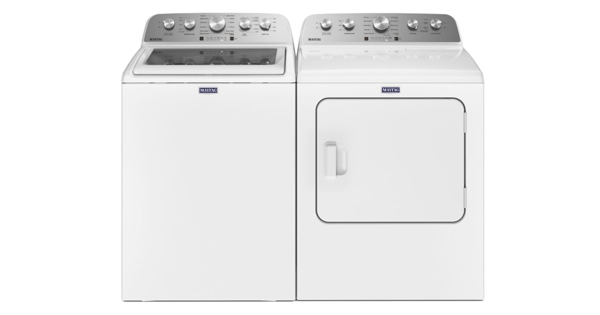 Maytag MVW5430MW-MED5430MW 28 Inch Wide 4.8 Cu. Ft. Washer and 29 Inch ...