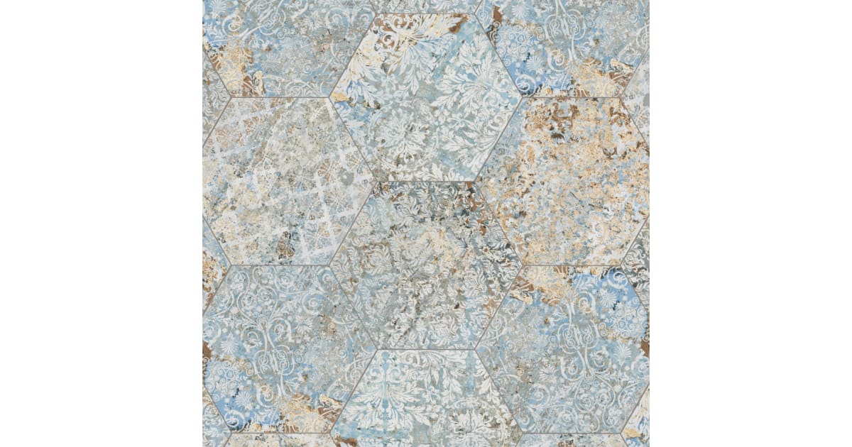 Merola Tile FAI12XCVN Carpet Hex - 10" x 11" Hexagon Floor and Wall ...