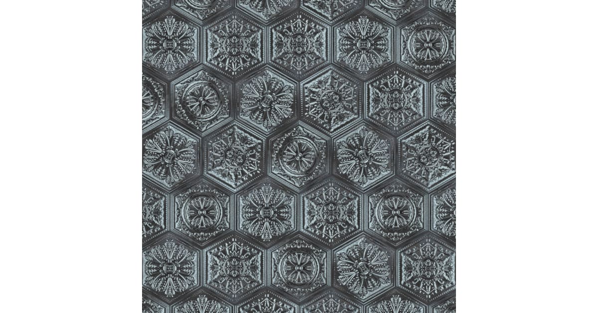 Merola Tile FAV12XZSLD Zinc Hex 10 in. x 11 in. Hexagon Floor and Wall ...
