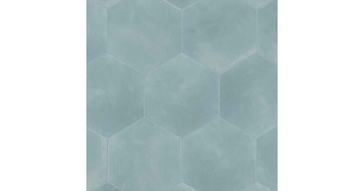 Merola Tile FBT9HXAG Horizon - 8" x 9" Hexagon Floor and Wall Tile ...