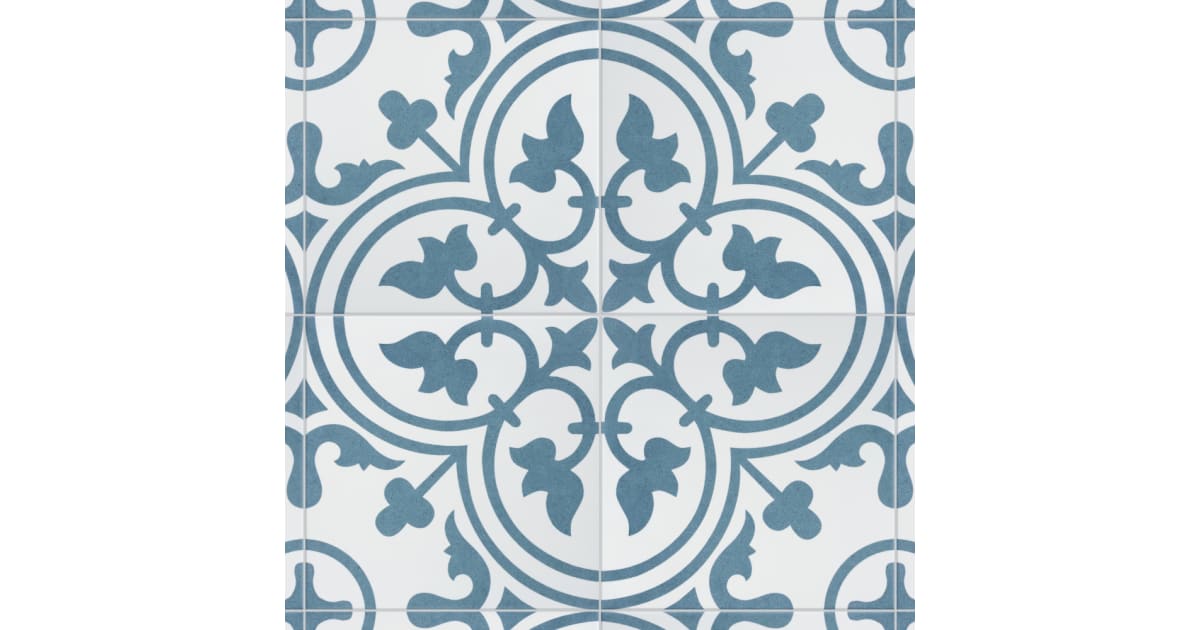 Merola Tile FCD10ACD Arte - 10" x 10" Encaustic Floor and Wall Tile ...