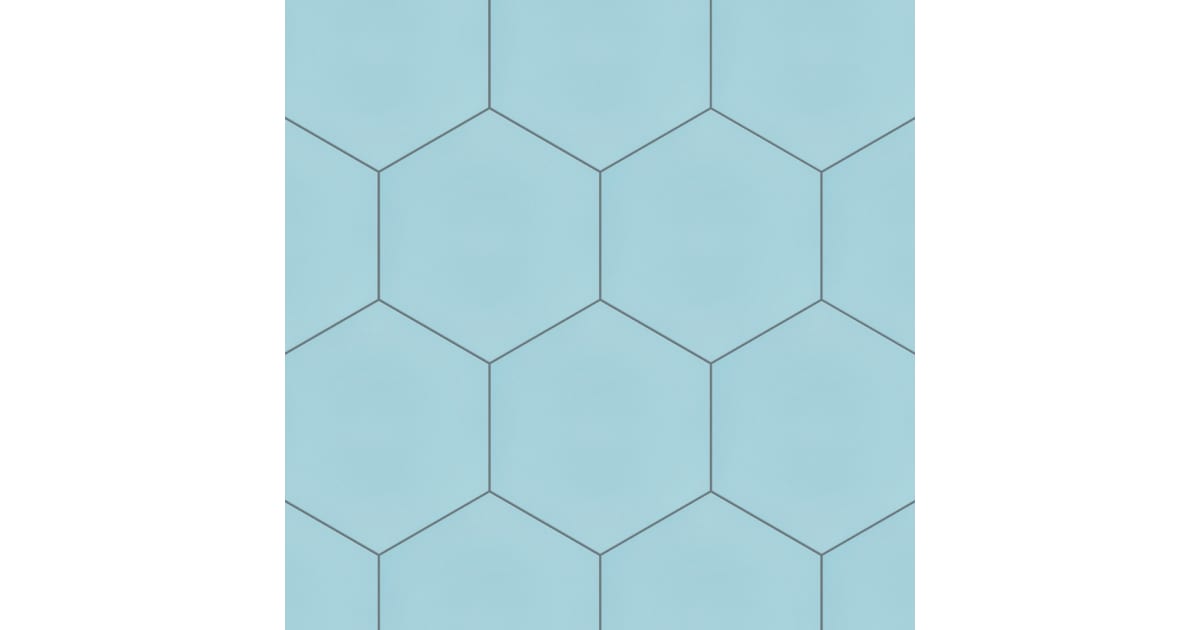 Merola Tile FCD10AQTX Textile Basic Hex - 9" x 10" Solid Floor and Wall ...
