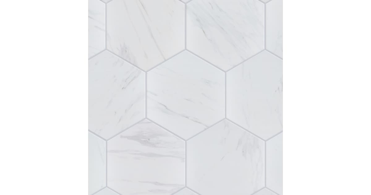 Merola Tile FCD10CAX Eterno Carrara - 9" x 10" Solid Floor and Wall ...