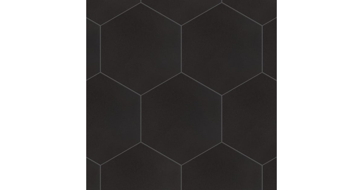 Merola Tile FCD19BTX Textile - 19" x 22" Hexagon Floor and Wall Tile ...