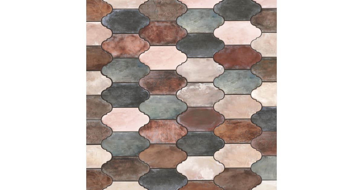 Merola Tile FCD6BMP Boheme - 6" x 13" Specialty Floor and Wall Tile ...