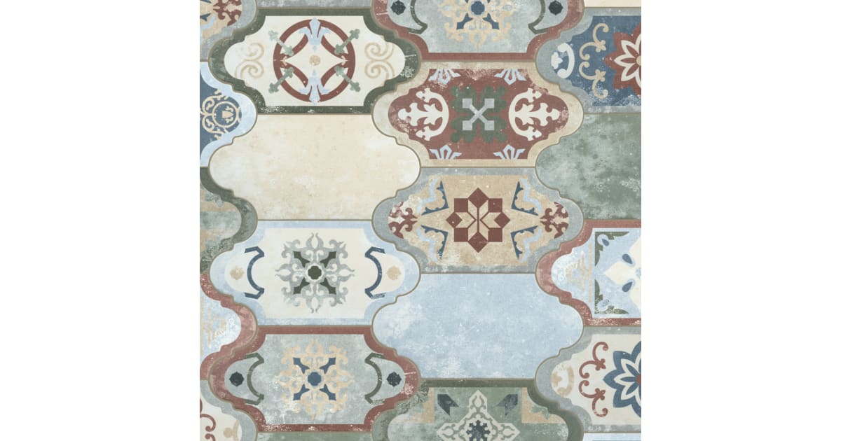 Merola Tile FCD6CCP Corinto - 7" x 13" Specialty Floor and Wall Tile ...