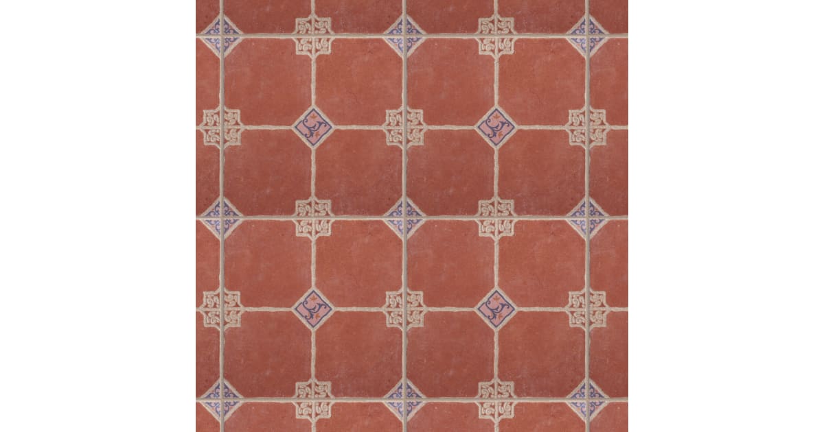 Merola Tile FCI18SEV Sevilla 18 in. x 18 in. Square Terra Cotta Floor ...