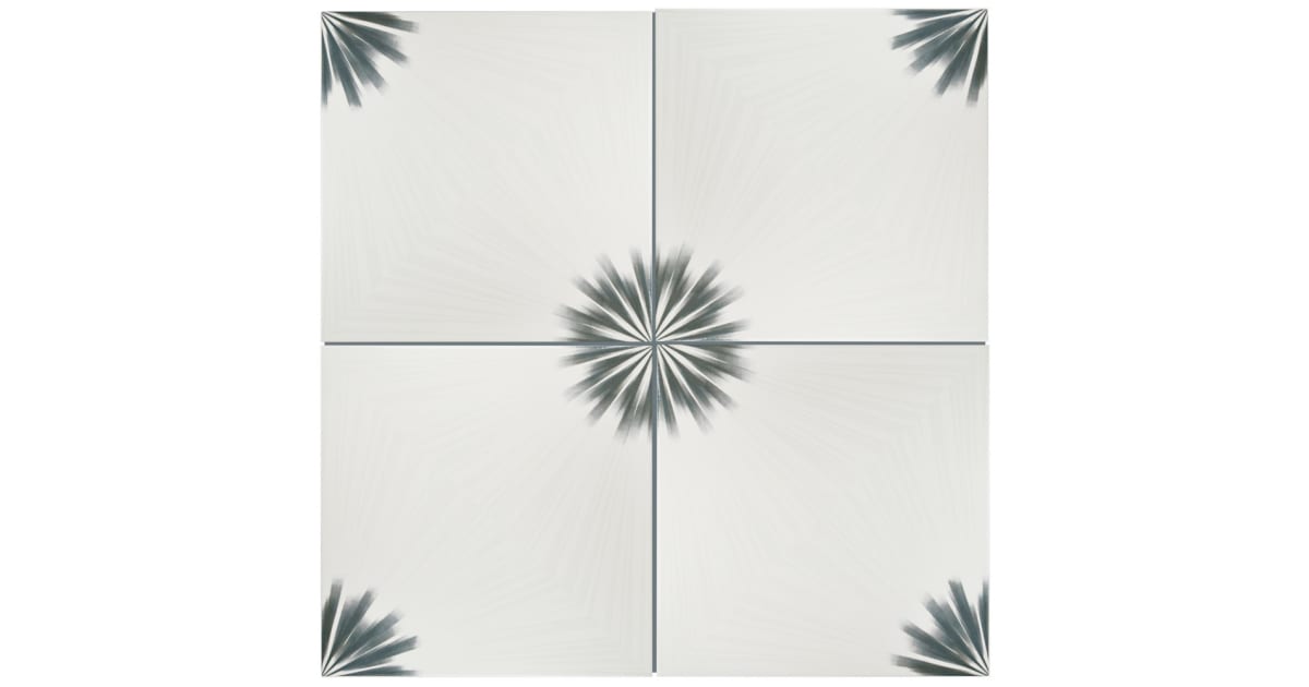 Merola Tile FCL18PBL Pisa - 18" x 18" Square Floor and Wall Tile ...