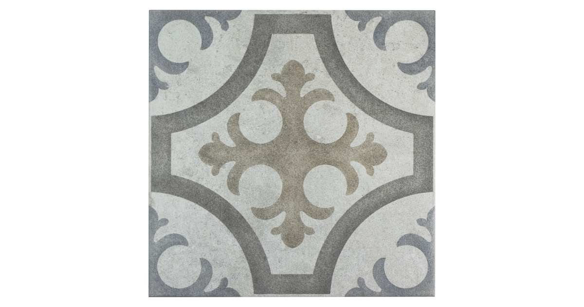 Merola Tile FEM13LDM Llanes Jet - 13" x 13" Square Floor and Wall Tile ...