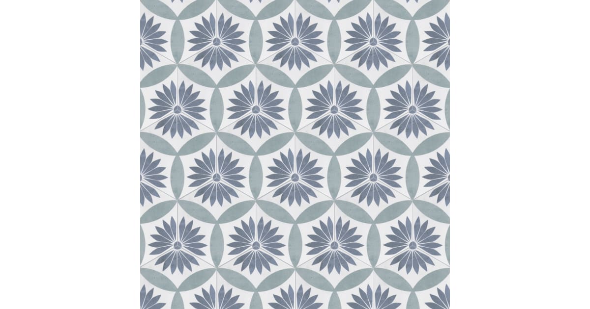 Merola Tile FEQ8CXCMBL Coco - 7" x 8" Hexagon Floor and Wall Tile ...