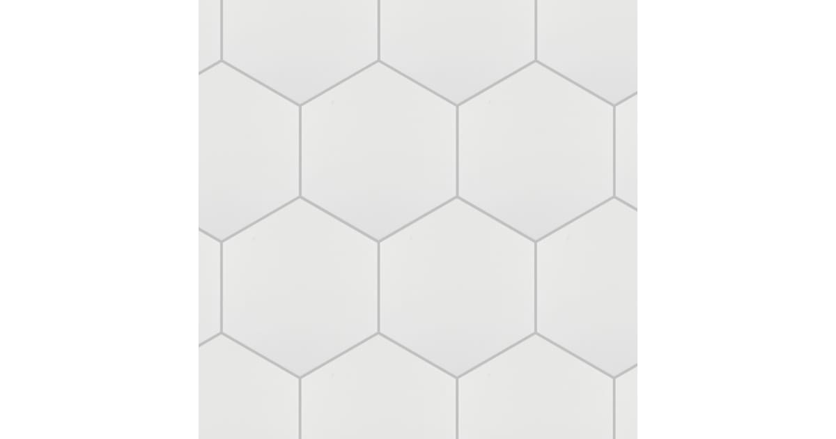 Merola Tile FEQ8HMB Hexatile - 7" x 8" Hexagon Floor and Wall Tile ...