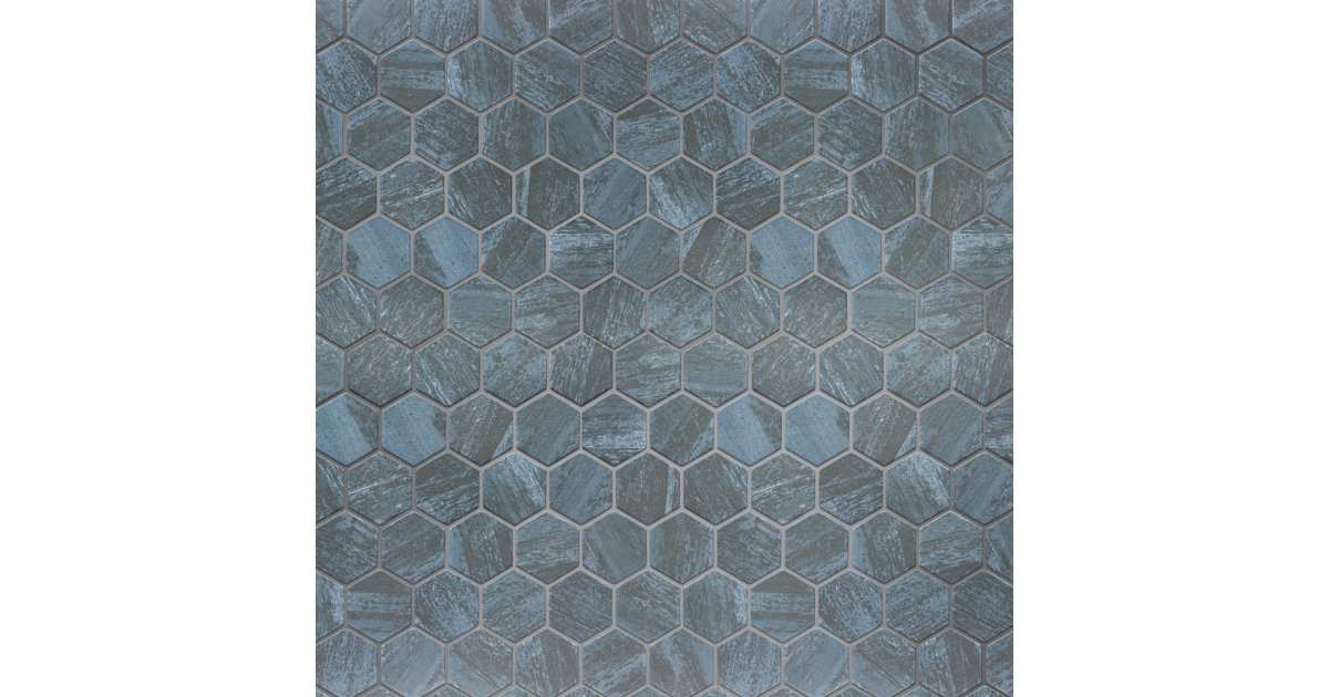 Merola Tile FJBC2HBK Cassis 2 Inch Hex - 11" x 13" Geometric Floor and ...