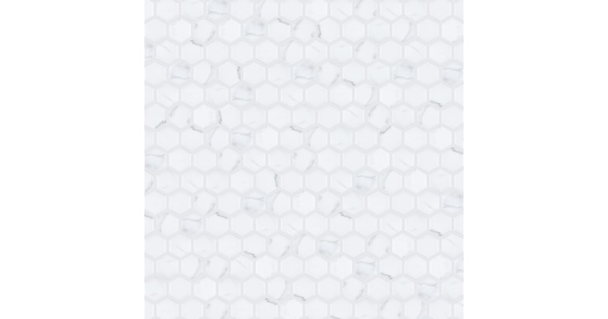 Merola Tile FJBCA1HMC Carrione - 1" x 1" Hexagon Penny Floor and Wall ...