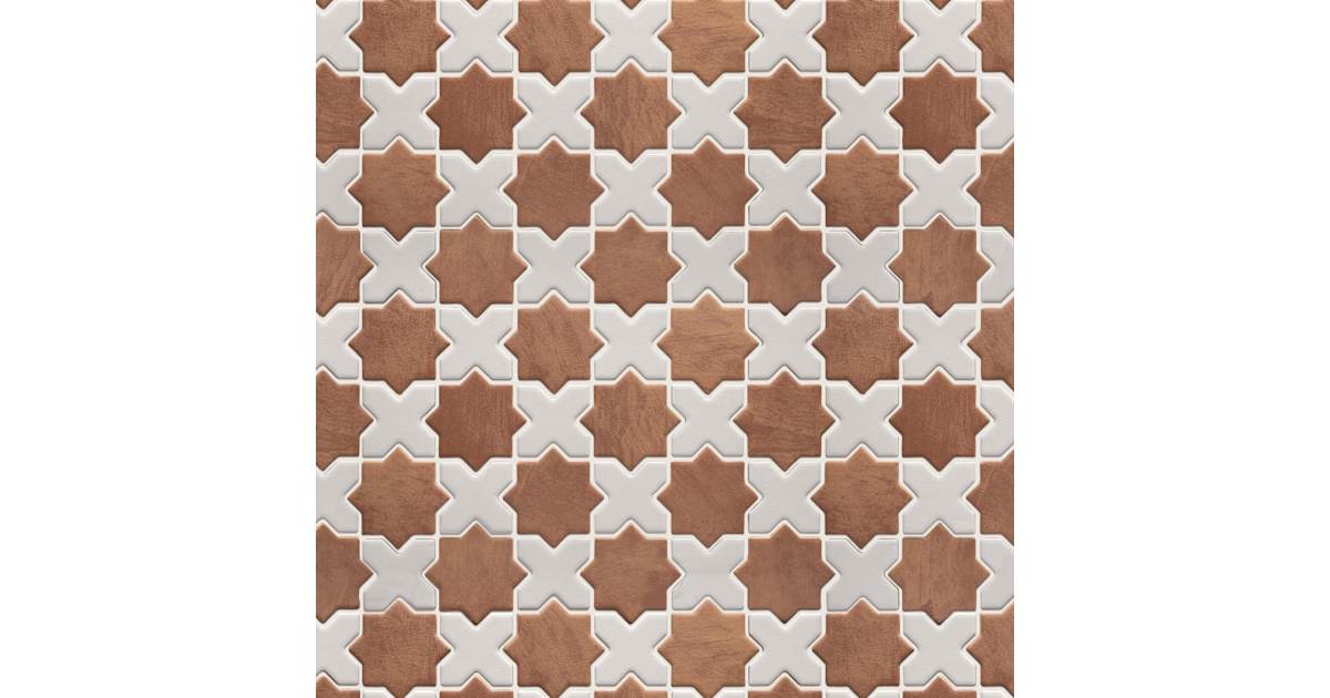 Merola Tile FJBS2SCWC Sentier des cotto - 12" x 12" Geometric Floor and ...