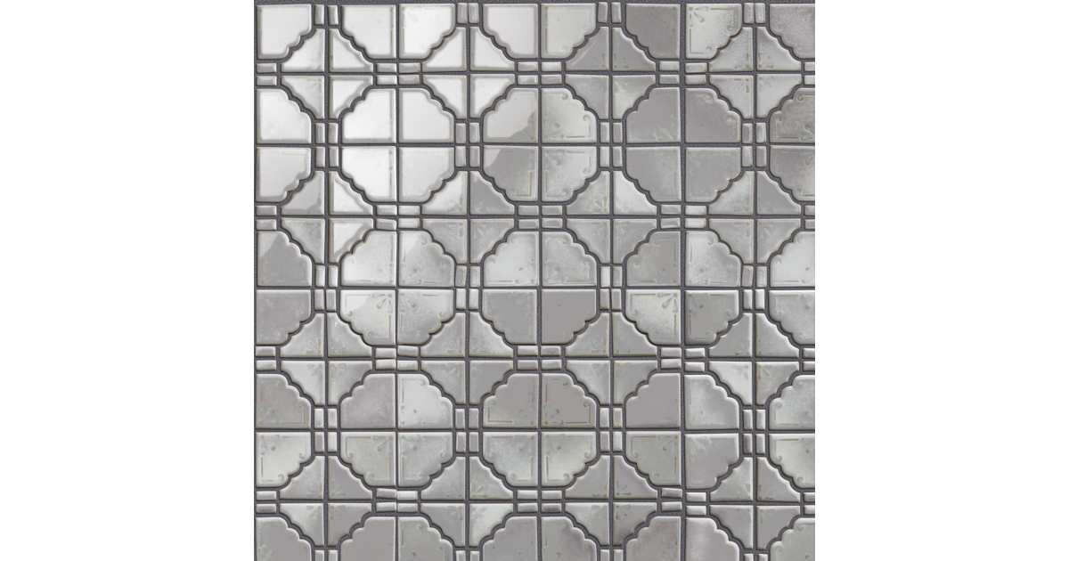Merola Tile FKOHMB21 Hudson Moonbeam - 12" x 12" Encaustic Floor and ...