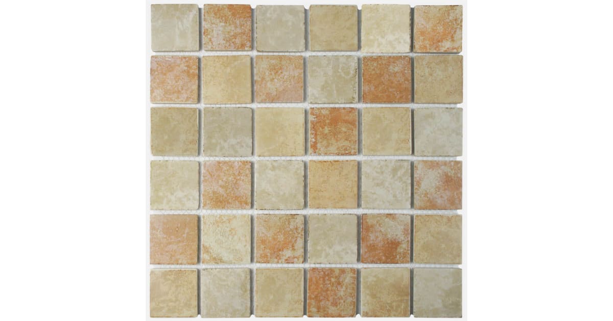 Merola Tile FKORCM66 Colorado - 2" x 2" Square Floor and Wall Mosaic ...