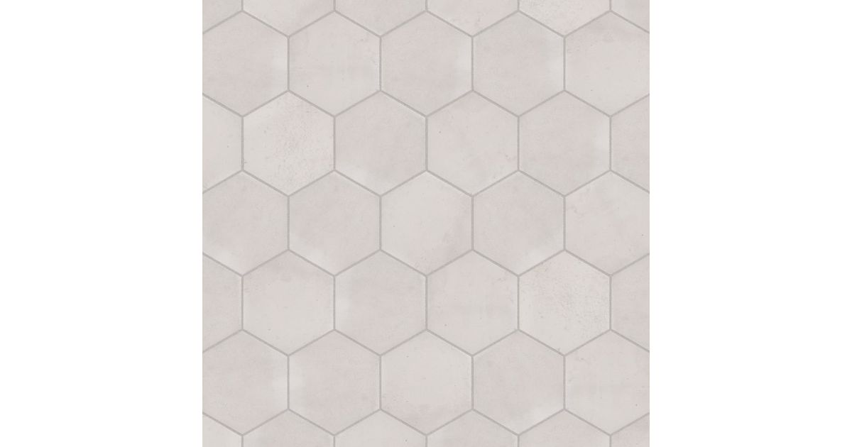 Merola Tile FNA10XCANV Capri - 7" x 8" Hexagon Floor and Wall Tile ...