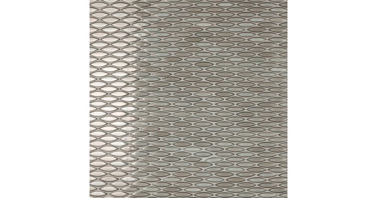 Merola Tile FNGPESLNGY Pescado - 1" x 3" Oval Floor and Wall Mosaic ...
