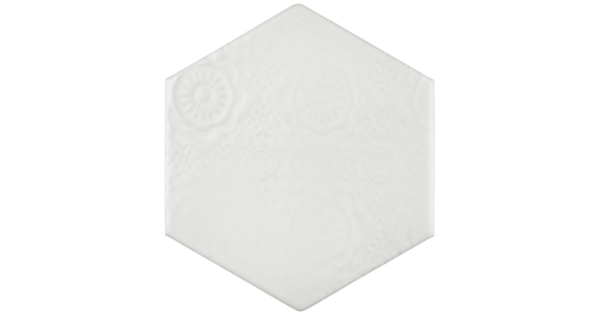 Merola Tile FNU5CBC Caprice Hex - 4" x 5" Hexagon Wall Tile - Glossy ...