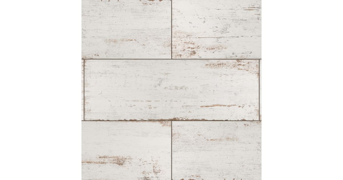 Merola Tile FNURT8BL Retro - 8" x 24" Rectangle Floor and Wall Tile ...