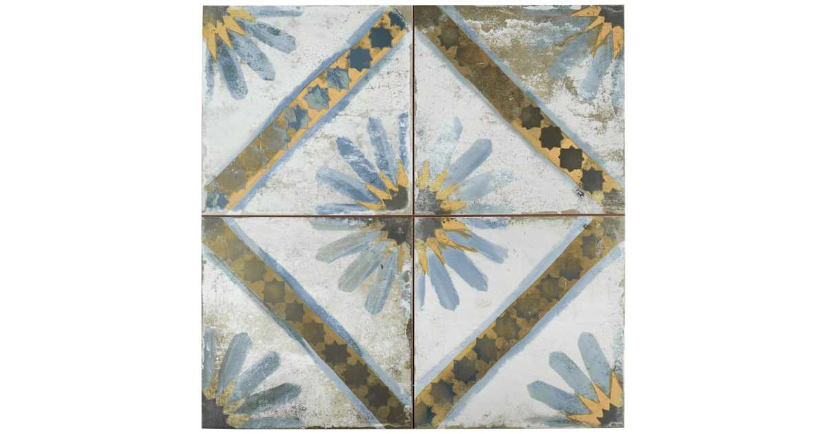Merola Tile FPEKMKBL Kings Marrakech - 18" x 18" Square Floor and Wall ...