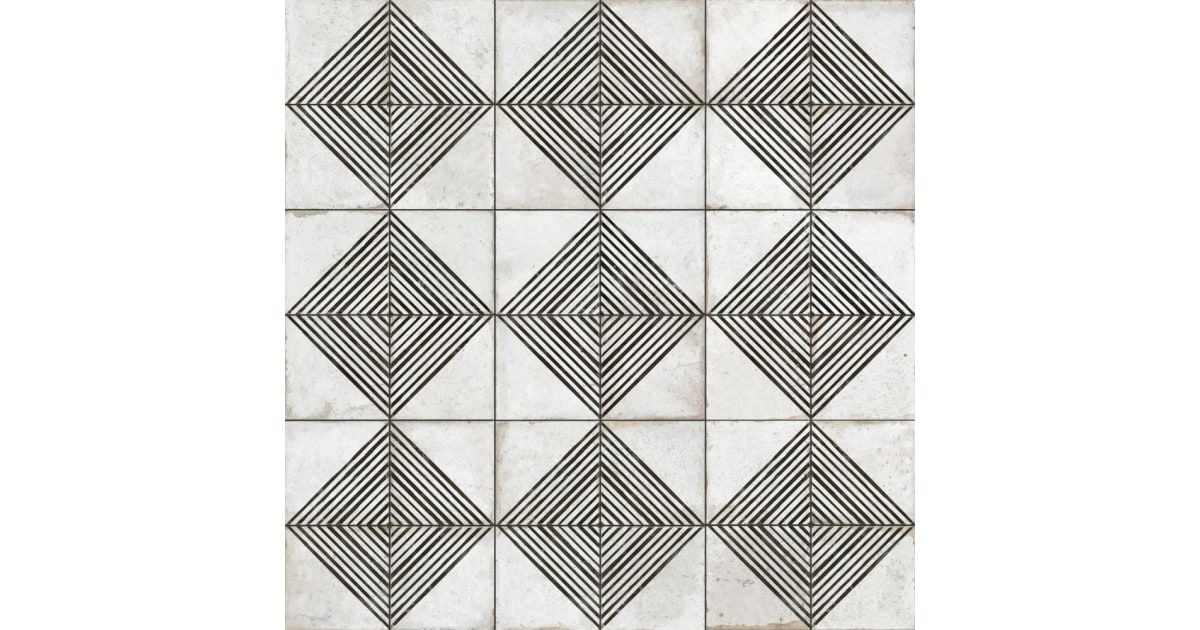 Merola Tile FPEKROMNE Kings Rombos - 18" x 18" Square Floor and Wall ...