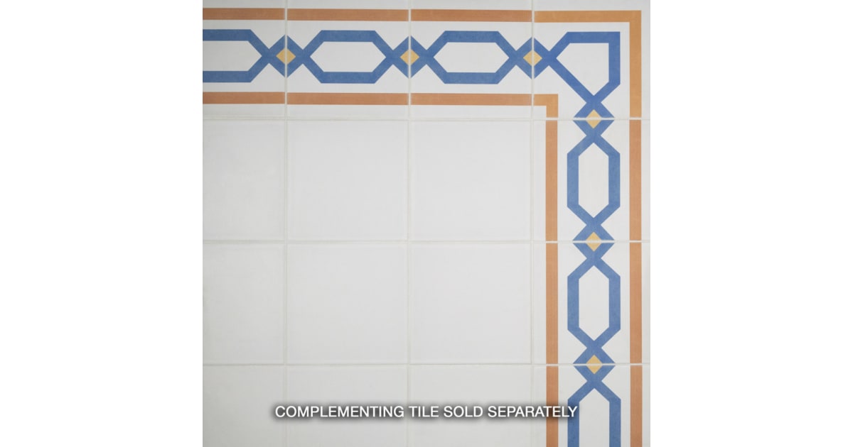 Merola Tile FRC8REVW Revival - 8" x 8" Square Wall Tile - Textured ...