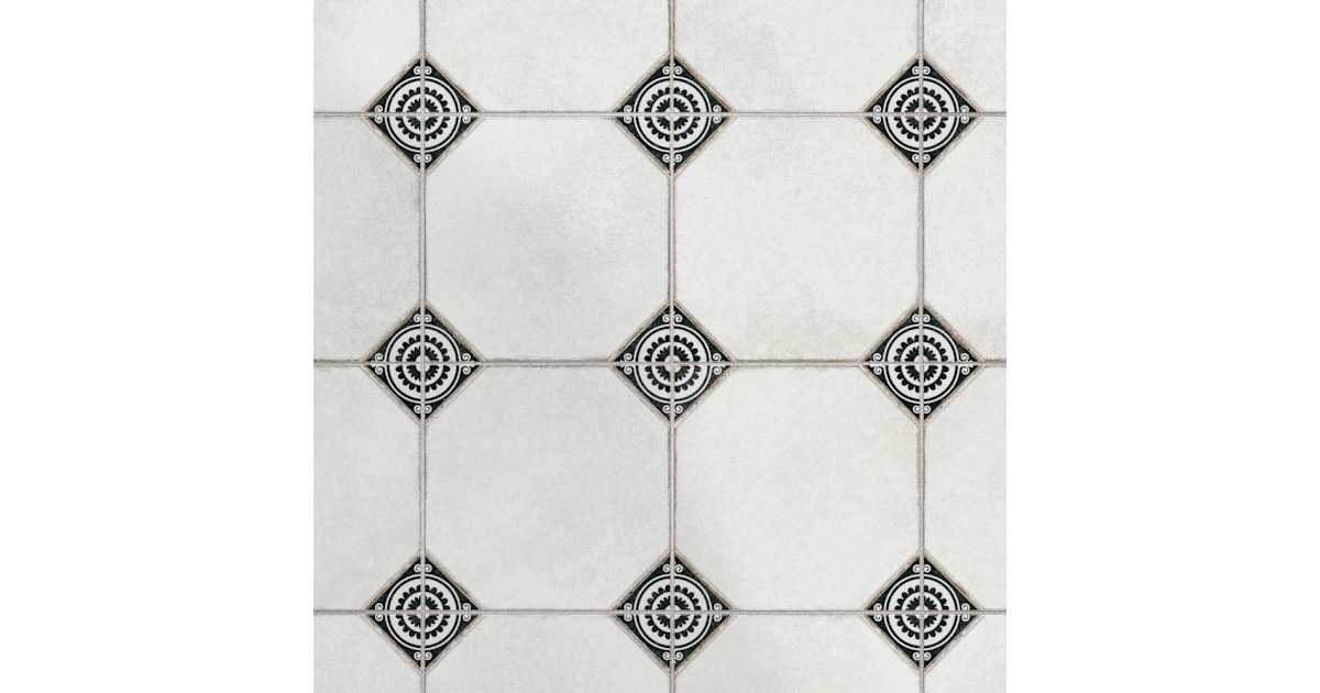 Merola Tile FRL13ETBK Englishtown - 13" x 13" Mosaic Floor and Wall ...