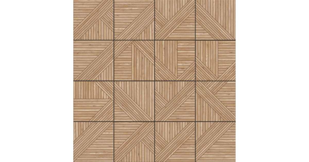 Merola Tile FRL18TWOA Tangram Wood - 17" x 17" Square Floor and Wall ...