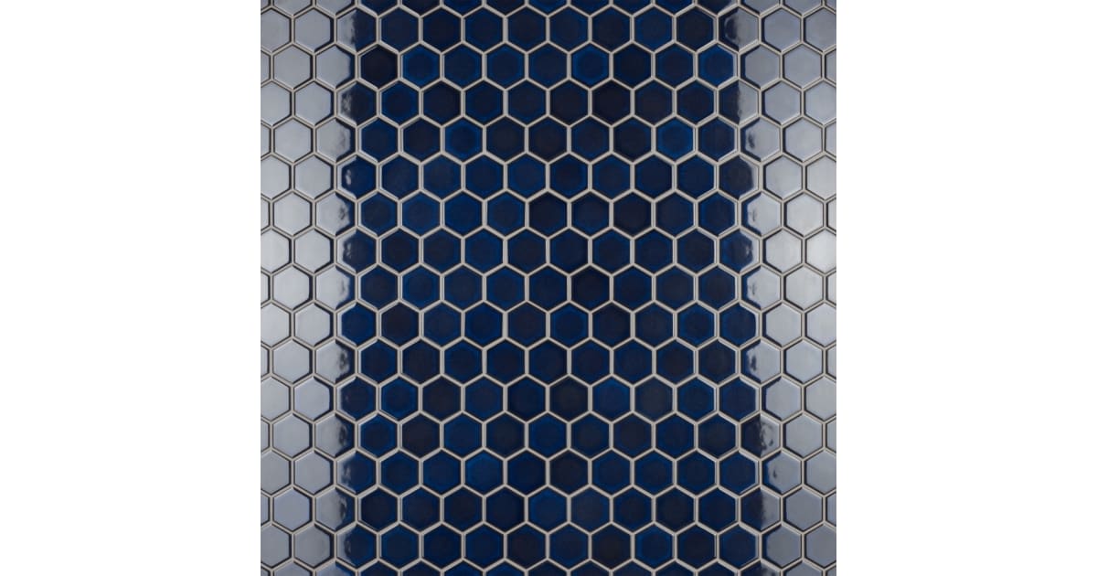 Merola Tile FTC2HAGCBT Tribeca Hex - 2" x 2" Hexagon Geometric Floor ...