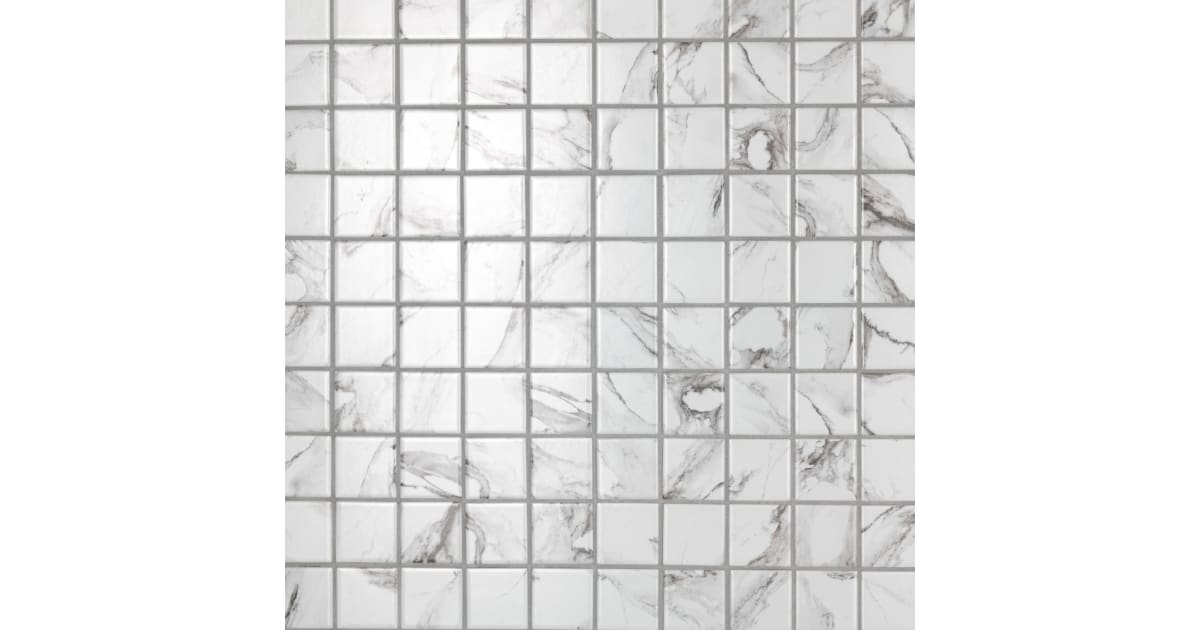 Merola Tile FTC2KACALA Katina Calacatta - 2" x 2" Square Floor and Wall ...