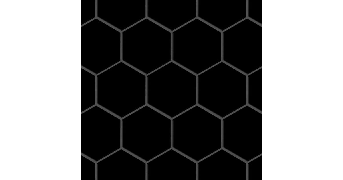 Merola Tile FWRM4HGB Metro - 4" x 4" Hexagon Geometric Floor and Wall ...