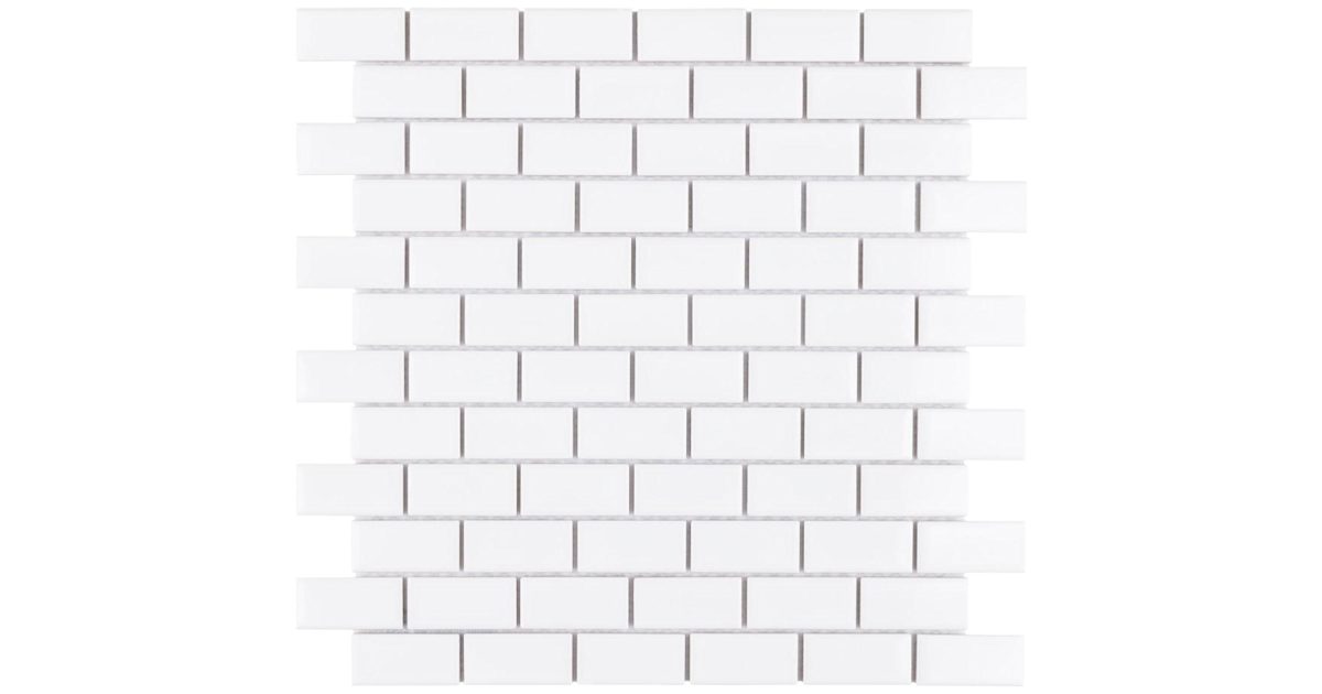 Merola Tile FXLMSSW Metro - 1" x 2" Rectangle Brick Floor and Wall ...