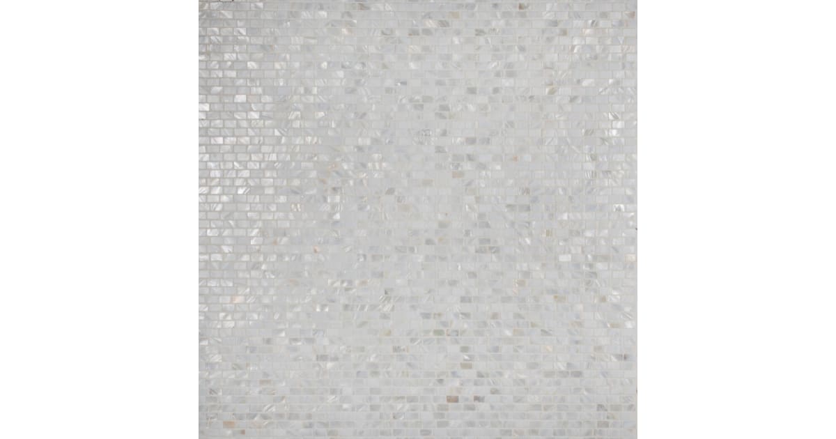 Merola Tile GDXCSWW Conchella - 1" x 1" Rectangle Brick Wall Mosaic ...