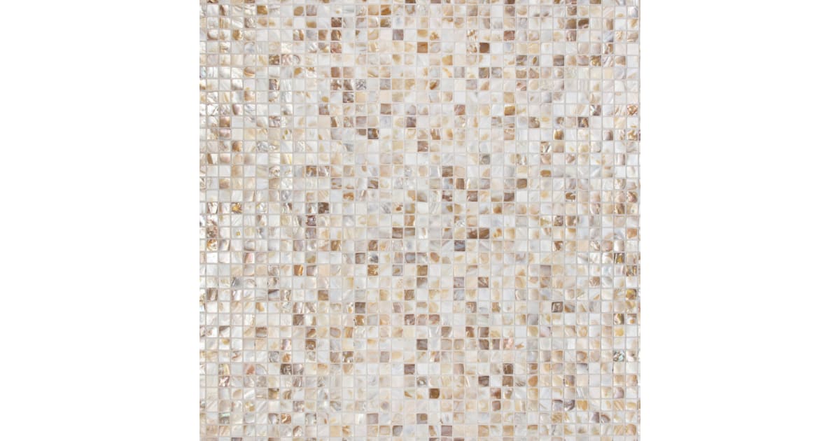 Merola Tile GFNCSQN Conchella - 1" x 1" Square Wall Mosaic Tile ...