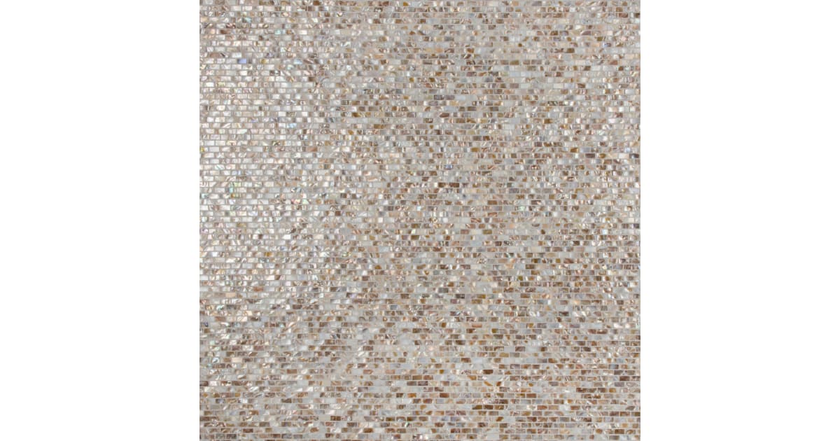 Merola Tile GITCSP Conchella - 12" x 12" Rectangle Brick Wall Mosaic ...
