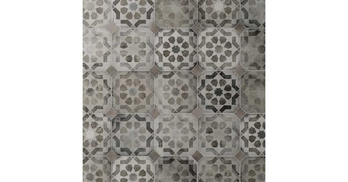 Merola Tile KVV8OLSOGF Laverton Octagon - 8" x 8" Mosaic Floor and Wall ...