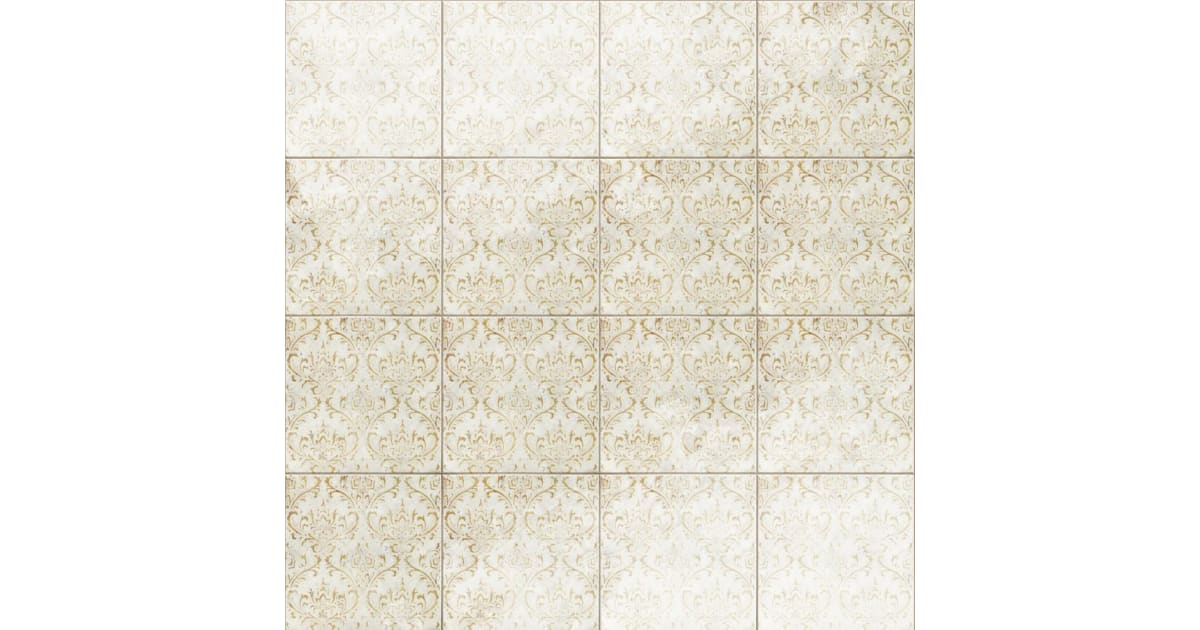 Merola Tile WMZ8MIDB Milano Decor - 8" x 8" Encaustic Wall Tile ...